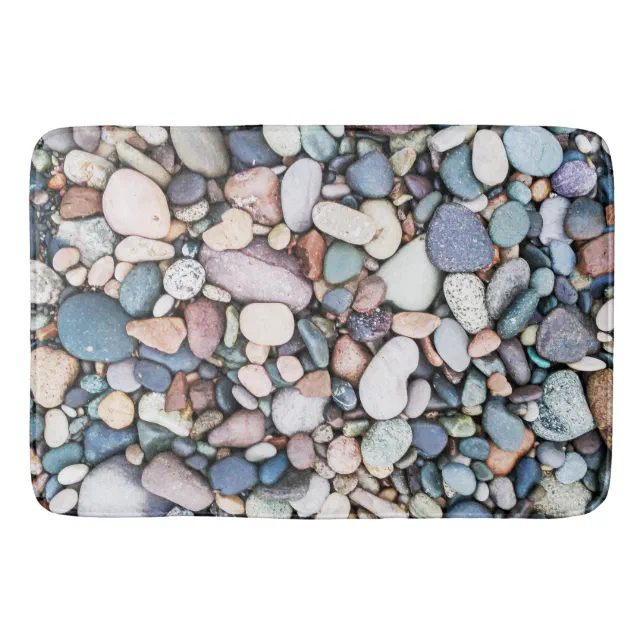 Beach Rocks and Pebbles Bath Mat | Zazzle