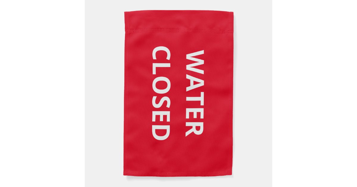 Beach Safety Flag - High Hazard Water Closed Red | Zazzle