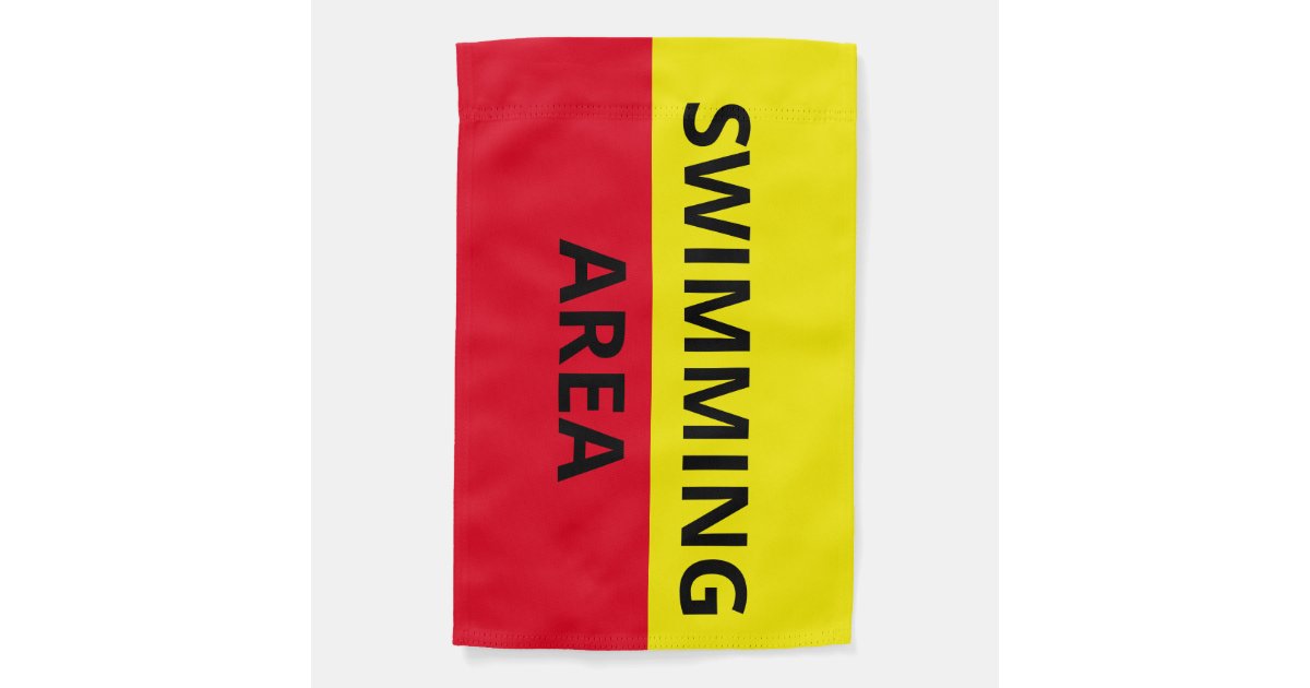 Beach Safety Flag - Swimming Area | Zazzle