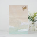 Beach Sand Blue Crab Blank Lined Writing Paper | Zazzle