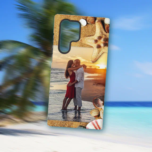 Beach Sand Custom Photo Template Phone Case | Zazzle