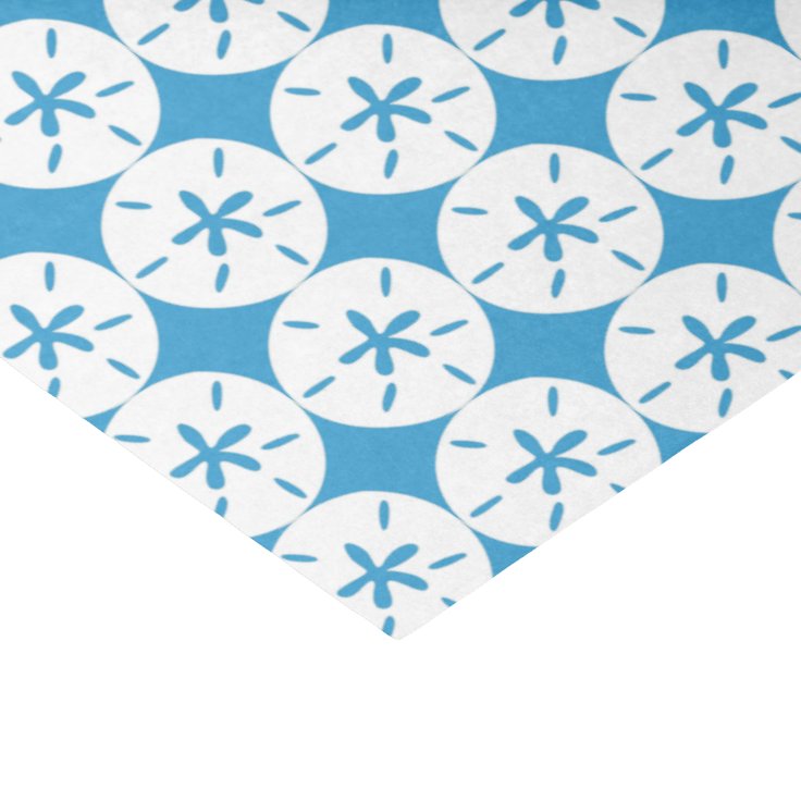 Beach sand dollar tissue paper | Zazzle