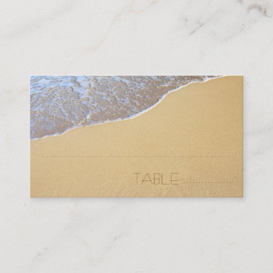 Beach Sand Escort, Table Number Cards | Zazzle.com