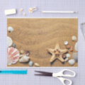 Beach Sand Shells Tissue Paper | Zazzle