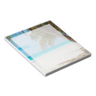 White Sand Beach w/Palm Notepad | Zazzle.com