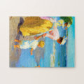 Beach scene by Edward Henry Potthast Jigsaw Puzzle | Zazzle