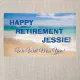 Beach Scene Happy Retirement Banner | Zazzle