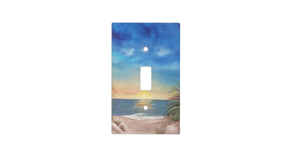 Beach Scene Light Switch Cover | Zazzle