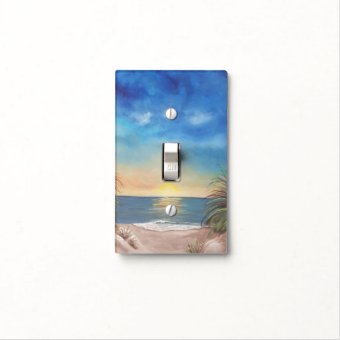 Beach Scene Light Switch Cover | Zazzle