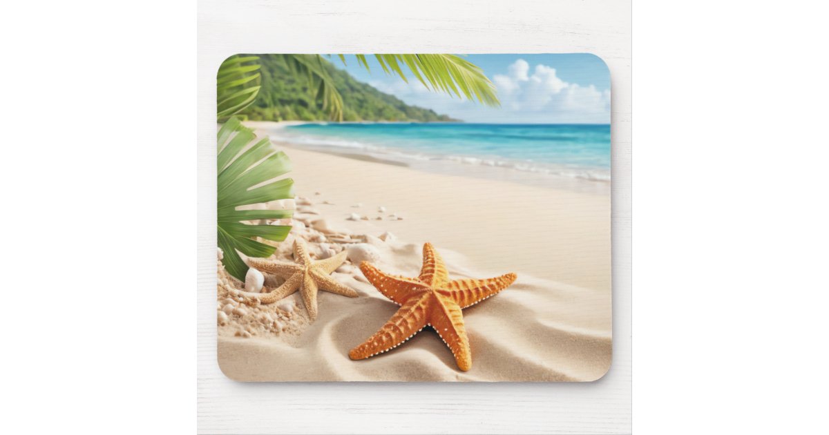 Beach Scene Mouse Pad | Zazzle
