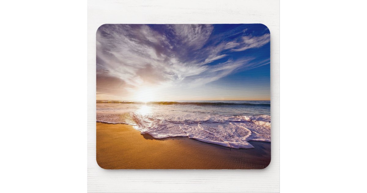 Beach Scene Mouse Pad | Zazzle