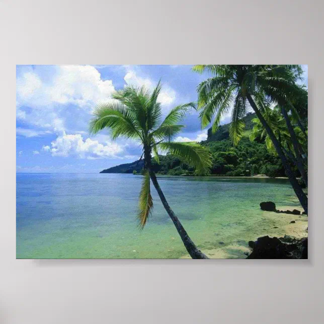 Beach Scene Poster | Zazzle