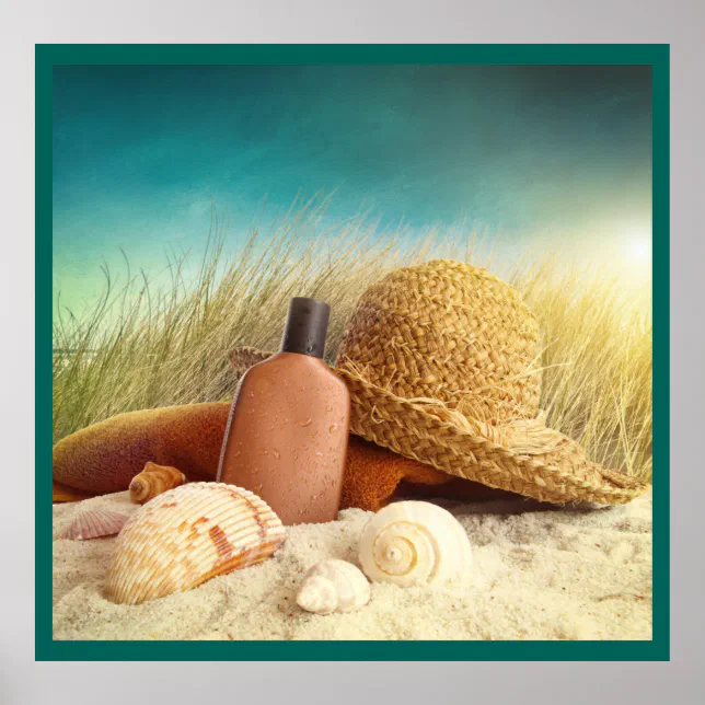 Beach Scene Poster | Zazzle