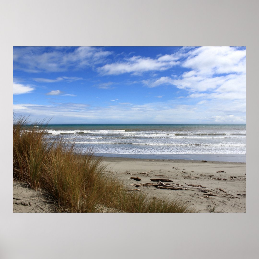 Beach Scene Poster | Zazzle