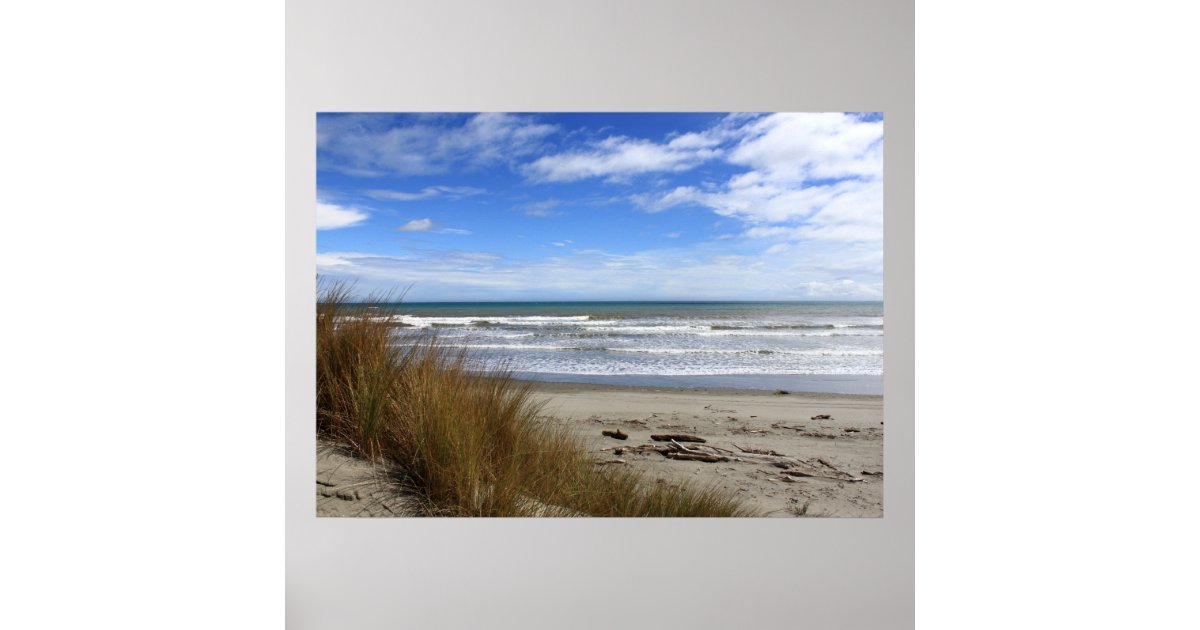 Beach Scene Poster | Zazzle