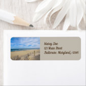 Beach Scene Return Address Labels | Zazzle