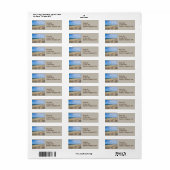 Beach Scene Return Address Labels | Zazzle
