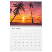 Beach Scene Tropical Oasis Calendar | Zazzle