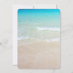 Beach Scene Wedding Invitation Template | Zazzle