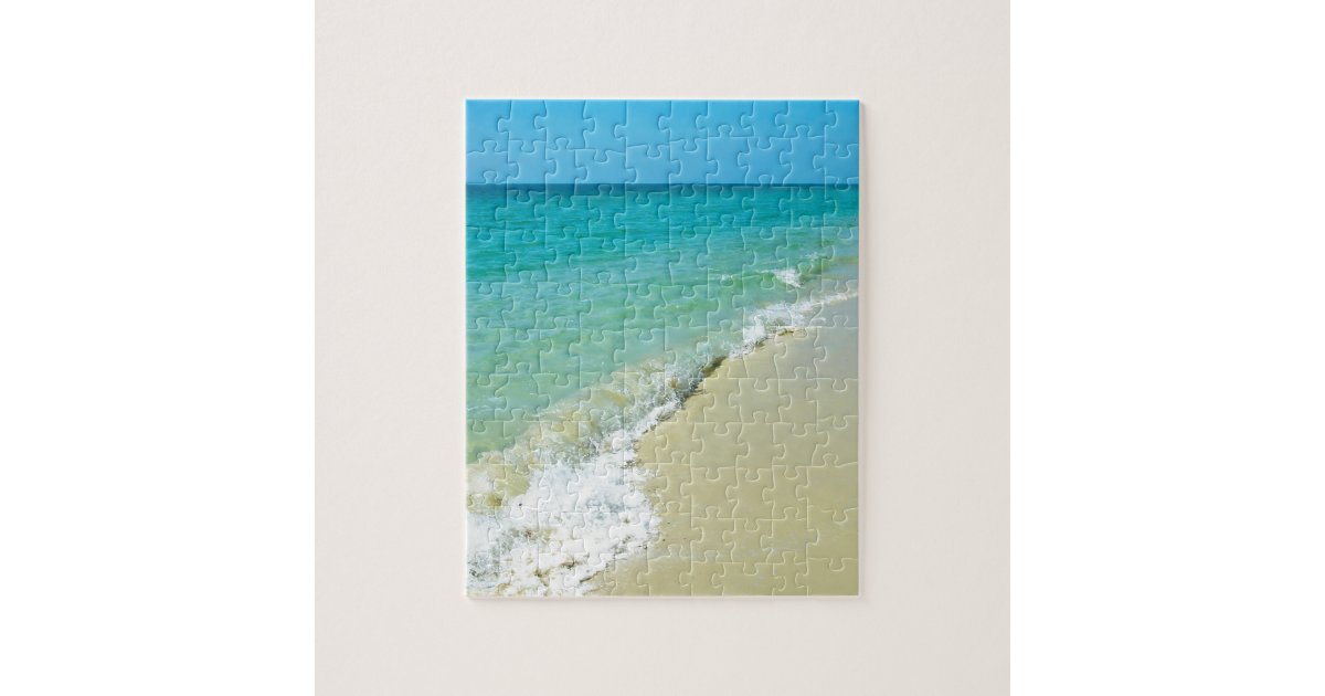 Beach scenery jigsaw puzzle | Zazzle