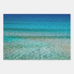 Beach scenes photos wrapping paper sheets | Zazzle
