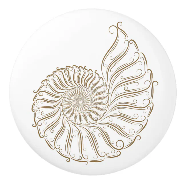Beach Sea Shell Drawer Knobs - SRF | Zazzle