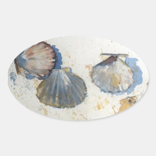 Beach Sea Shell Stickers | Zazzle.com