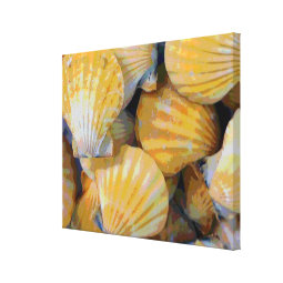 Beach Seashells Art Canvas Print | Zazzle