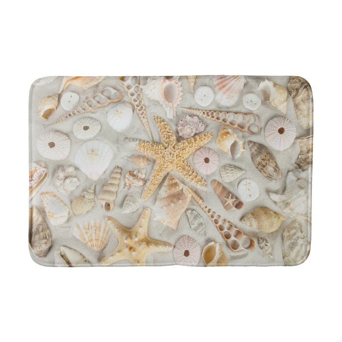 Beach Shells Bath Mat | Zazzle.com