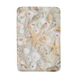 Beach Shells Bath Mat | Zazzle