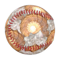 Beach shells natural summer pattern baseball | Zazzle