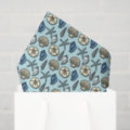 Beach Shells Starfish Nautical Ocean Sea Pattern Tissue Paper | Zazzle