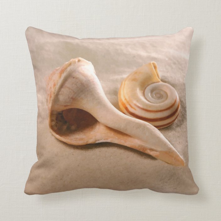 Beach Shells Throw Pillow | Zazzle.com