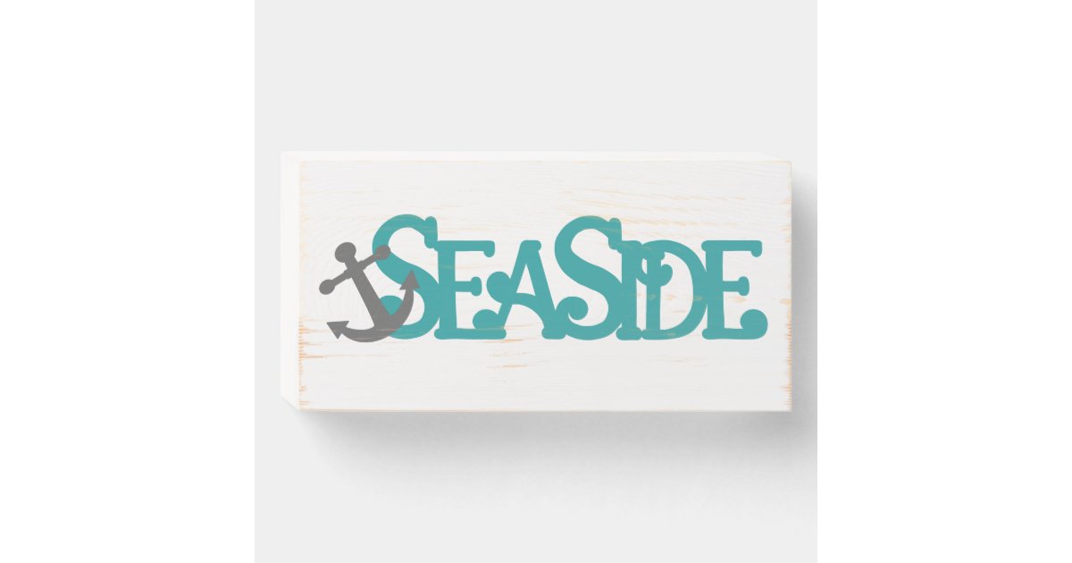 Beach Sign Anchor Seaside | Zazzle