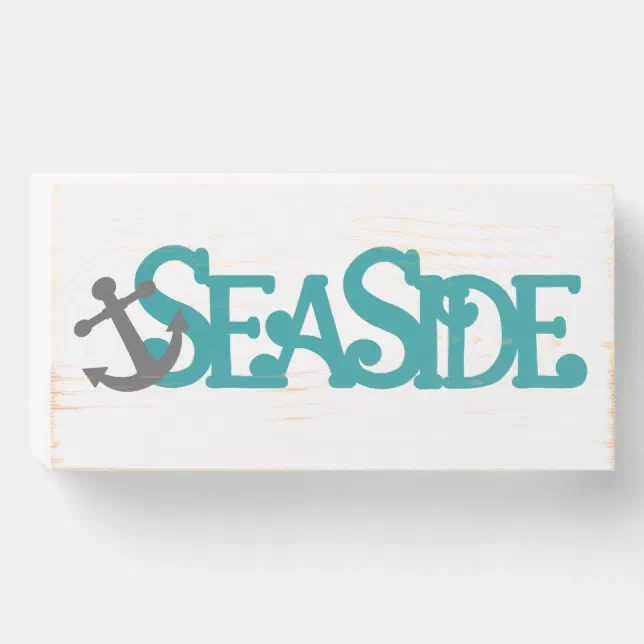 Beach Sign Anchor Seaside | Zazzle