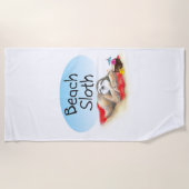 Beach Sloth Towel | Zazzle
