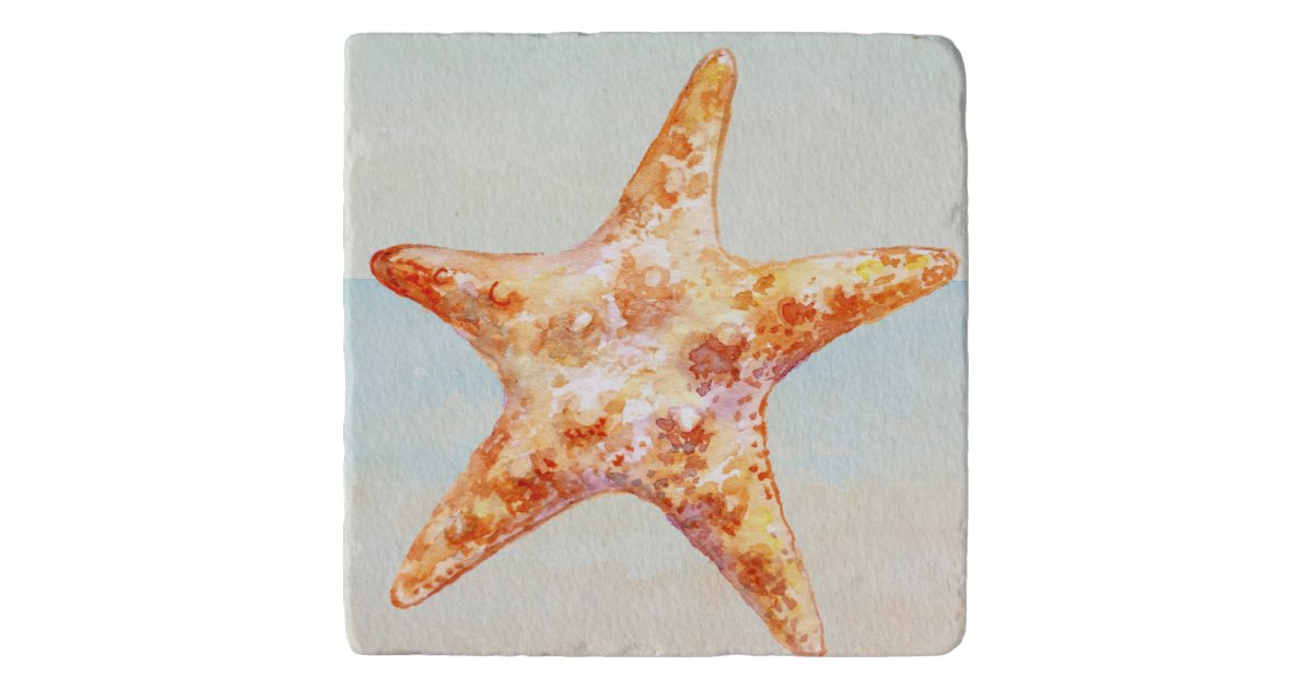 Beach Starfish Nautical Ocean Trivet | Zazzle