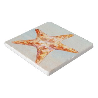 Beach Starfish Nautical Ocean Trivet | Zazzle