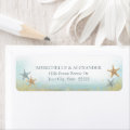 Beach Starfish Ocean Sand Nautical Return Address Label | Zazzle