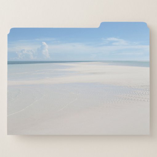 Beach Summer Ocean Low Tide Folders | Zazzle