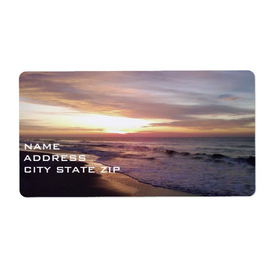 BEACH SUNRISE**** ADDRESS LABEL | Zazzle.com