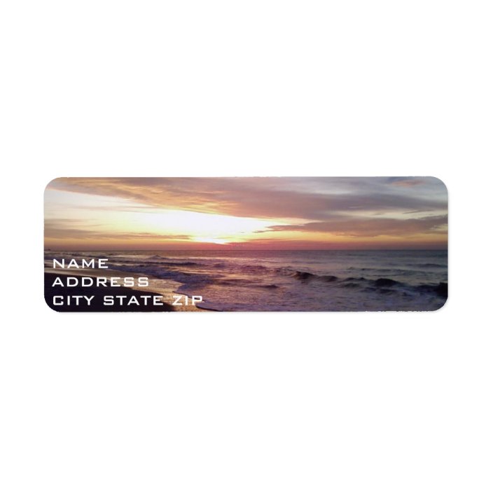 BEACH SUNRISE ADDRESS LABEL | Zazzle.com