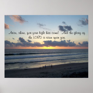 Bible Verse Beach Posters & Prints | Zazzle