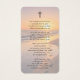 Beach Sunset Cross Memorial Photo Prayer Cards | Zazzle