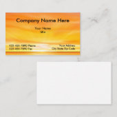 Beach Sunset Design Business Card | Zazzle