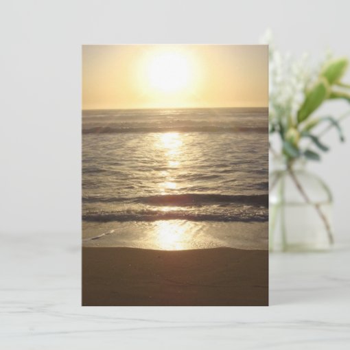 Beach Sunset Wedding Invitation | Zazzle