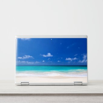 Beach Surf Sand Waves Blue HP Laptop Skin | Zazzle