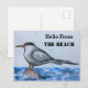 Beach Tern Seagull Hello Postcard | Zazzle