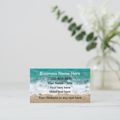 Beach Theme Business Cards | Zazzle