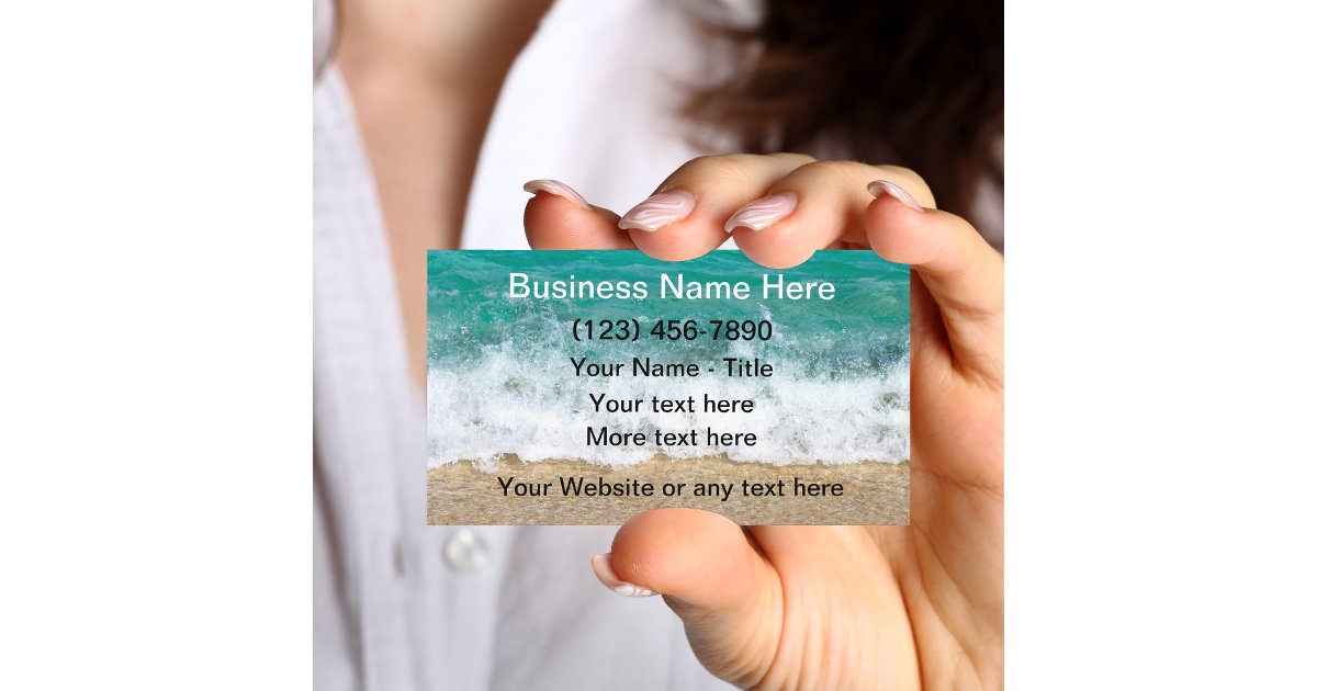 Beach Theme Business Cards | Zazzle